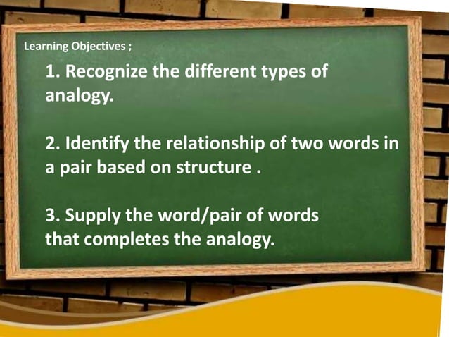 grade 7 quarter 1 analogies POWERPOINT PRESENTATIONS | PPT