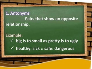 grade 7 quarter 1 analogies POWERPOINT PRESENTATIONS | PPTX