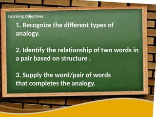 grade 7 quarter 1 analogies.powerpointpptx | PPT