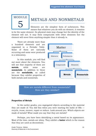 Grade7 Science Learner's Material Quarters1-2 | PDF