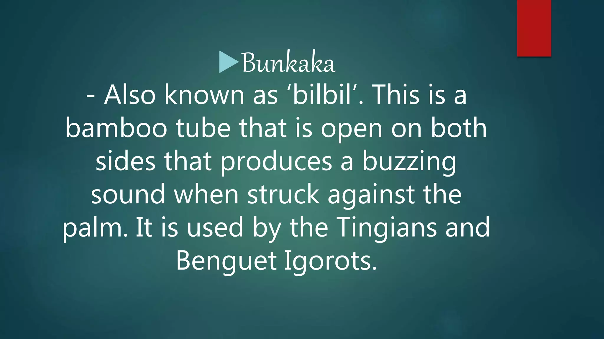 Grade 7 Traditional instruments of Luzon | PPTX