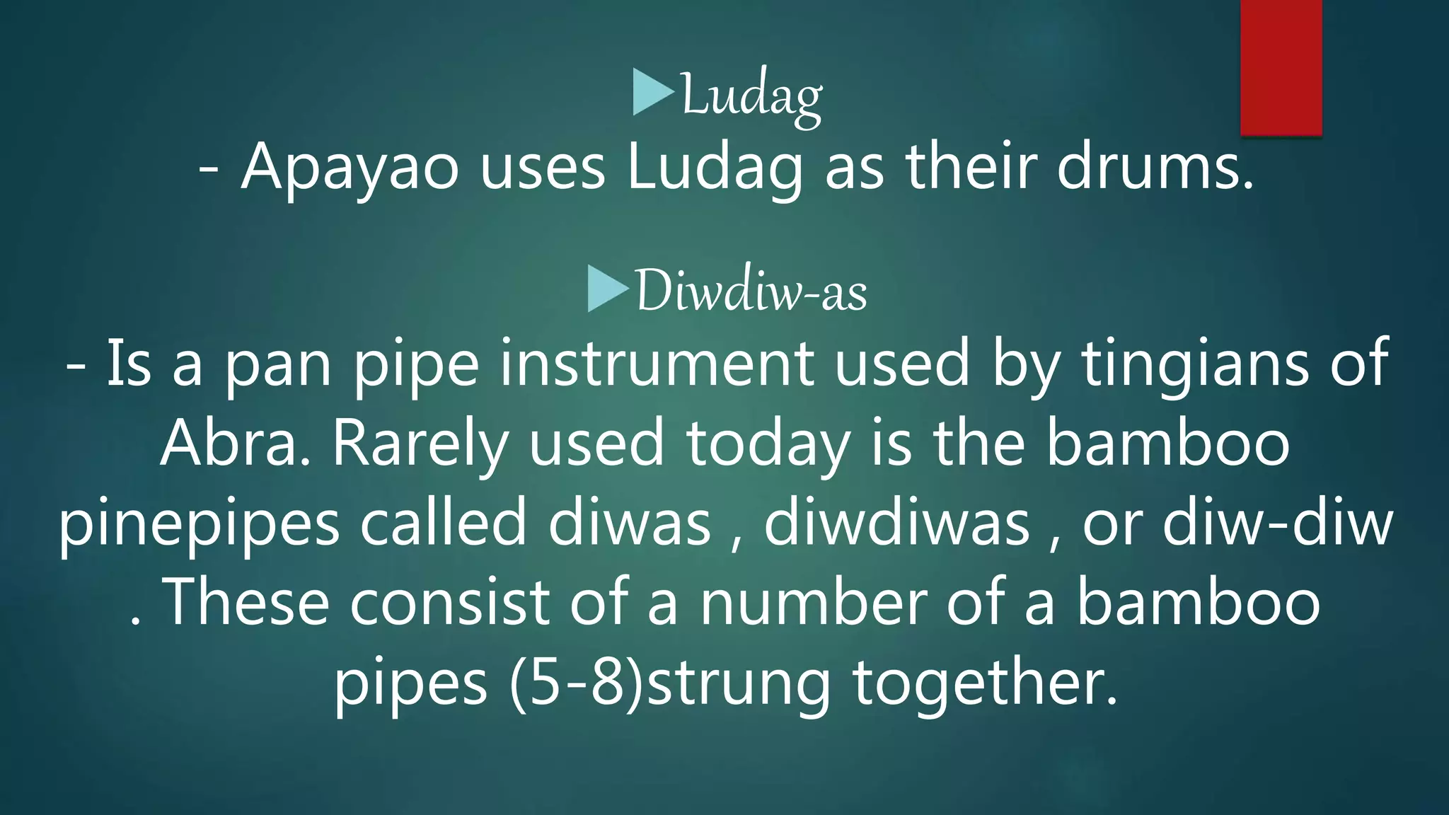 Grade 7 Traditional instruments of Luzon | PPTX