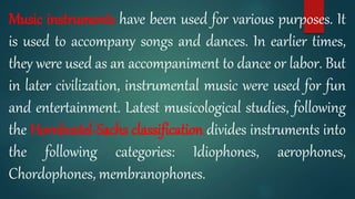 Grade 7 Traditional instruments of Luzon | PPTX