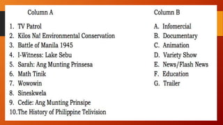 GRADE 7 ENGLISH DIFFERENT Viewing Genres.pptx