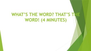 GRADE 7 WEEK 1 Catch Up Fridays. .pptx