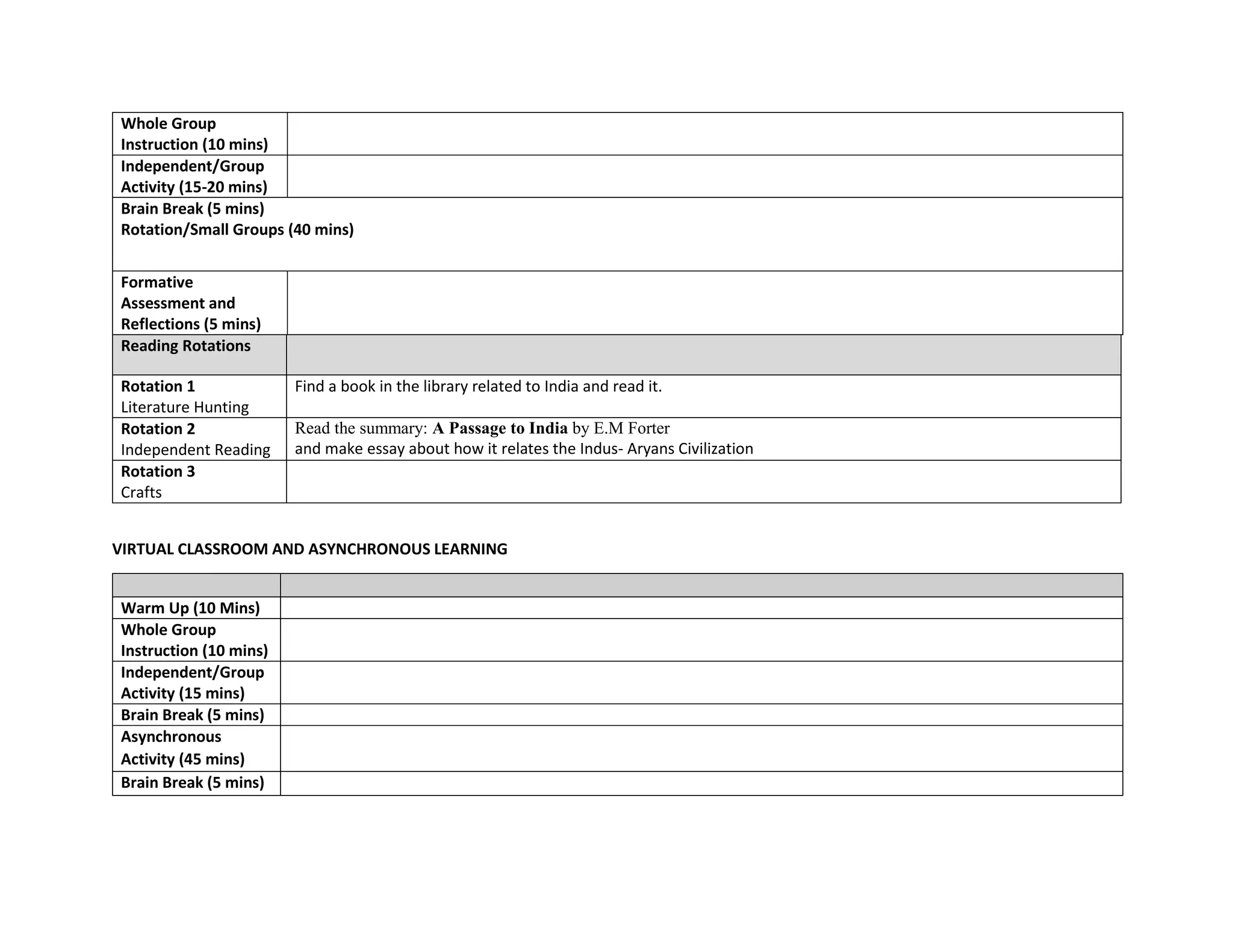 Grade 7 Weekly Plan Social Studies .docx