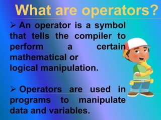 conditional statements and operators | PPTX