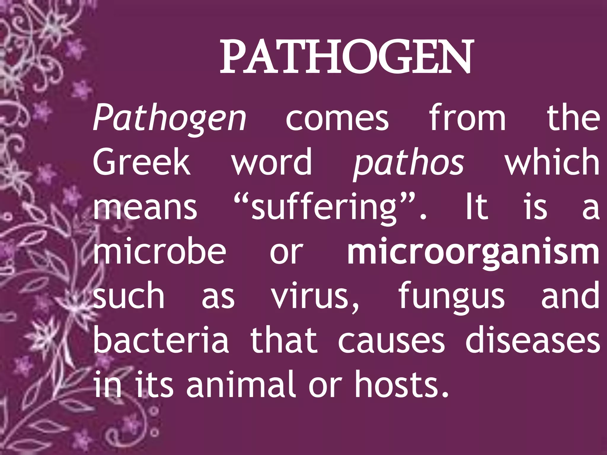 TYPES OF PATHOGEN (MAPEH 8 - HEALTH) | PPT