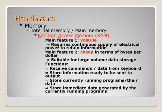 GRADE 8 - COMPONENTS OF PC COMPONENTS OF PC | PPT | Operating Systems ...