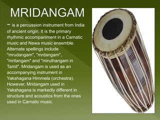 Indian Musical Instruments | PPTX
