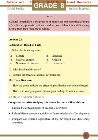 grade 8-social studies.pdf for horizon p | PDF