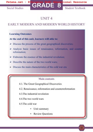 grade 8-social studies.pdf for horizon p | PDF
