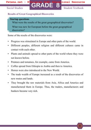 grade 8-social studies.pdf for horizon p | PDF