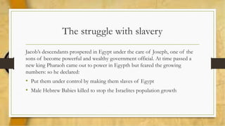 Journeying in Faith as God's people , Moses Journey | PPTX