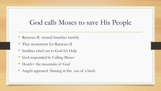 Journeying in Faith as God's people , Moses Journey | PPTX ...