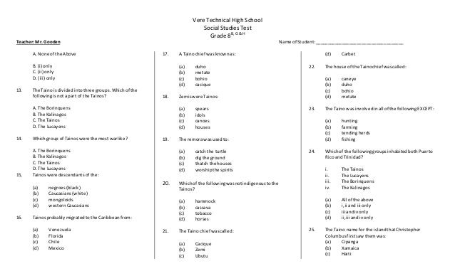 Grade 8 b class test 2