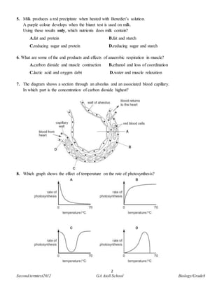 Grade 8 biology term2 2012 | DOCX