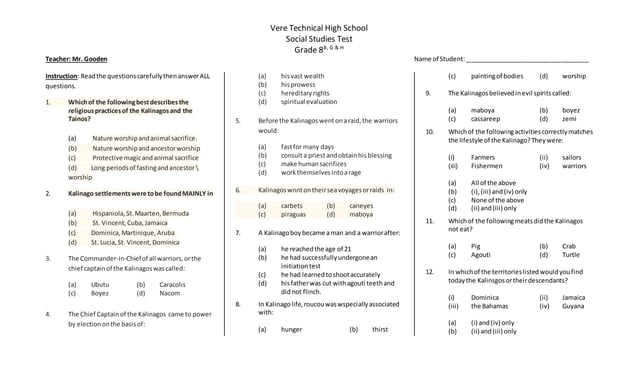 Grade 8 class test 3 | DOCX | Religion & Spirituality