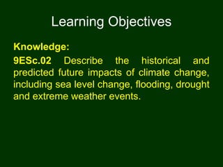 IGCSE Ecological Impacts of Climate Change | PPTX