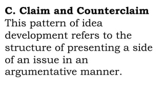 Using Appropaite Grammatical Signals or Expressions to Each Pattern Of ...
