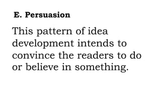 Using Appropaite Grammatical Signals or Expressions to Each Pattern Of ...