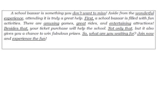 Using Appropaite Grammatical Signals or Expressions to Each Pattern Of idea Development | PPTX