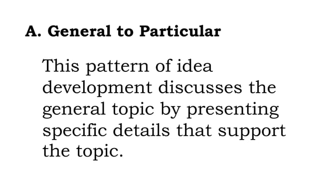 Using Appropaite Grammatical Signals or Expressions to Each Pattern Of idea Development | PPTX
