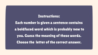 English [Grade 8] Module 1: Noting Context Clues | PDF