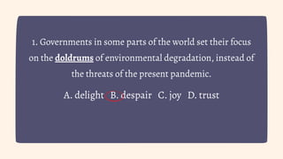 English [Grade 8] Module 1: Noting Context Clues | PDF