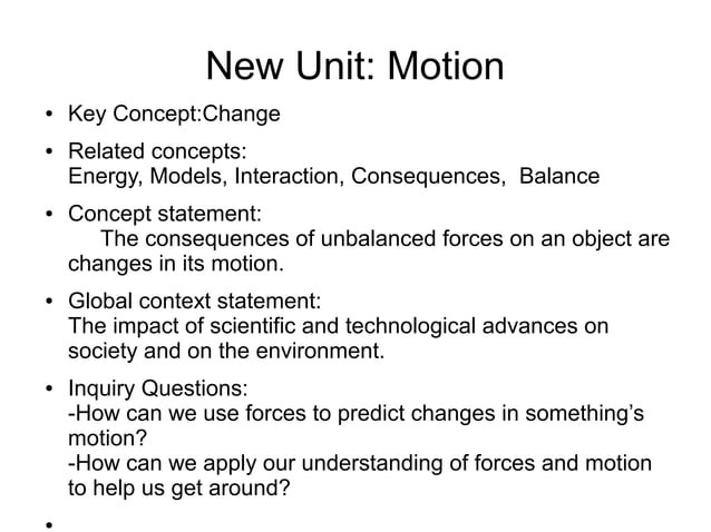 Grade 8 Forces and Motion 2012 | ODP | Physics | Science
