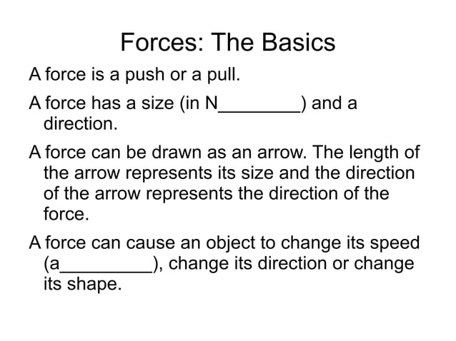 Grade 8 Forces Presentation | ODP