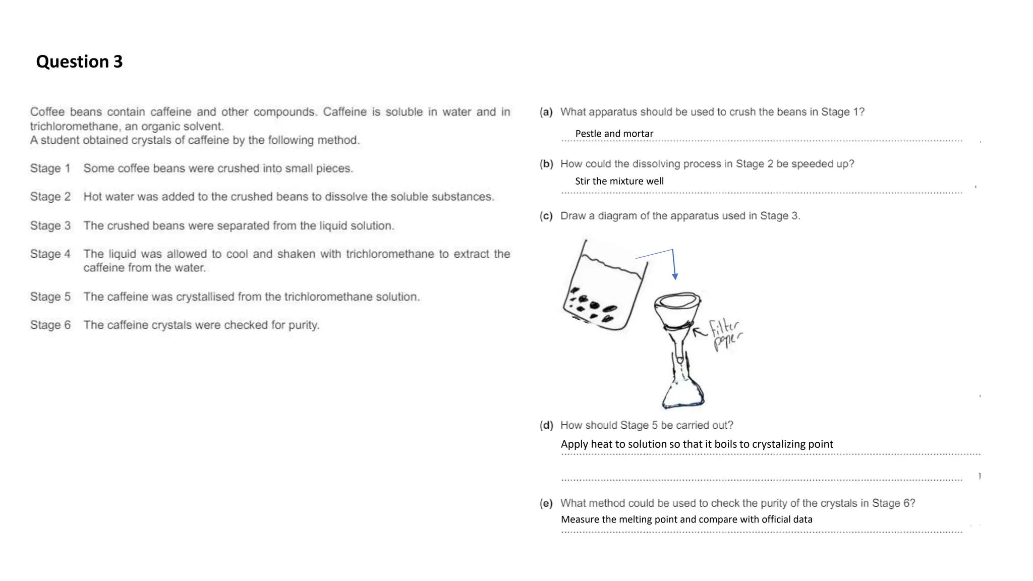 Grade 8 Igcse Practice Questions Separation And Purification Pptx