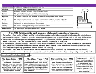 Grade 8 Industrial Revolution in Britain | DOC