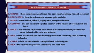TLE 8 NATIVE DELICACIES | PPTX