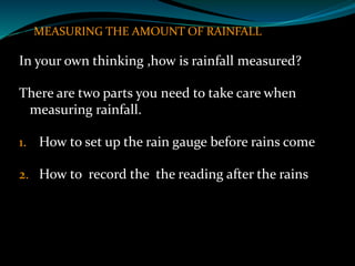Rainfall Grade 8 Lesson | PPT