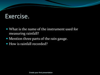 Rainfall Grade 8 Lesson | PPT