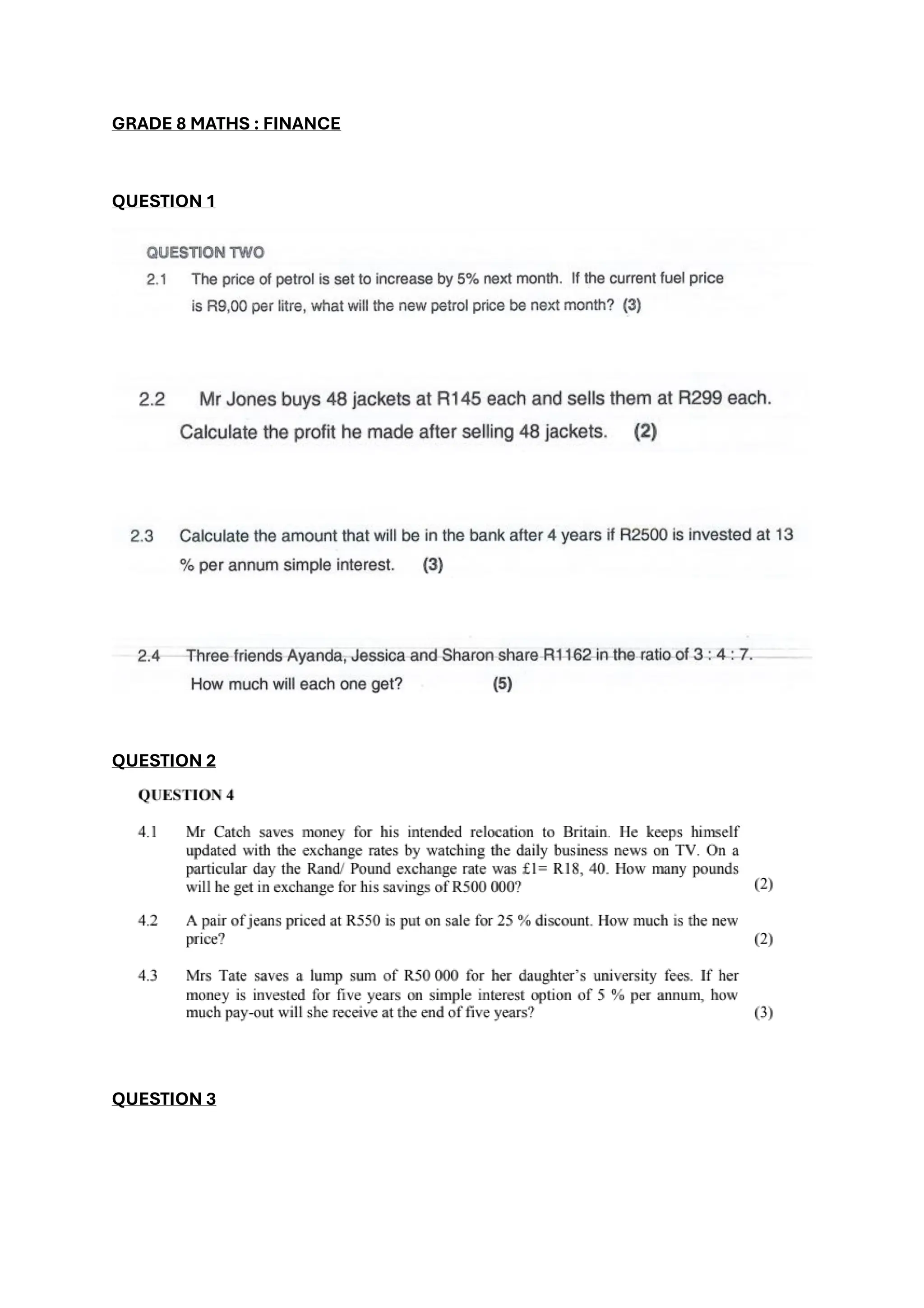 GRADE 8 MATHEMATICS FINANCE QUESTIONS.pdf