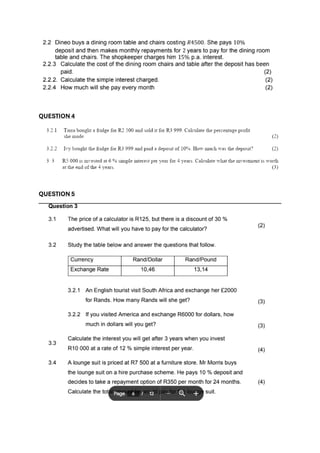 GRADE 8 MATHEMATICS FINANCE QUESTIONS.pdf