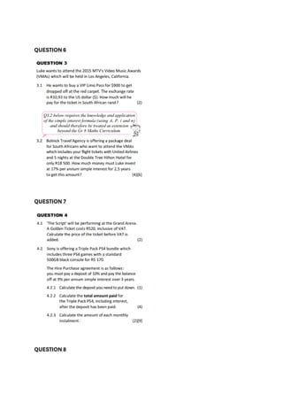 GRADE 8 MATHEMATICS FINANCE QUESTIONS.pdf