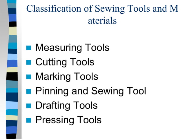 GRADE 8 Measuring tools and cutting tools .pptx | Needlework | Arts and ...