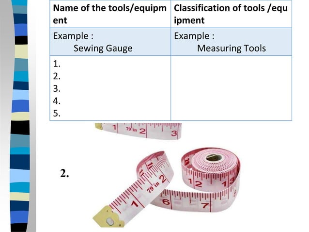 GRADE 8 Measuring tools and cutting tools .pptx | Needlework | Arts and ...