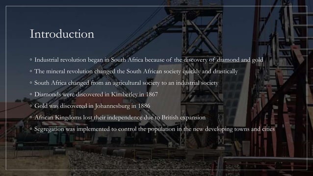 Grade 8 mineral revolution | PPTX