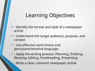 Grade8_Newspaper_Lesson- GRADE 8 LESSONS | PPTX