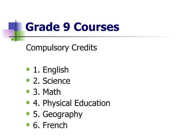 Grade 8 night 2012 | PPT | Education
