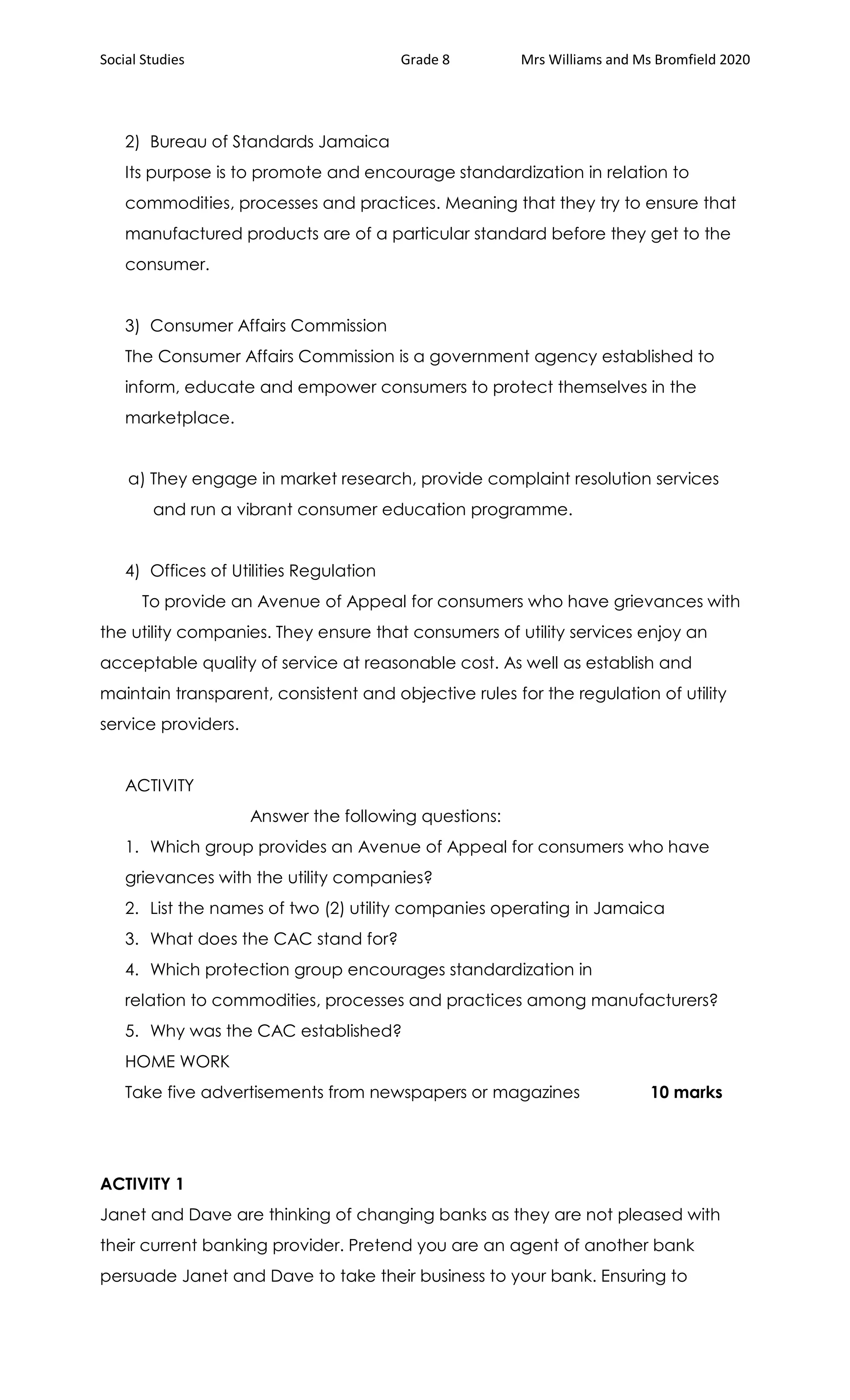 Grade 8 consumerism | PDF