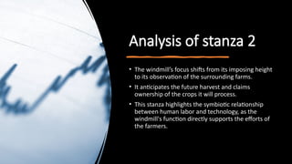 Grade 8 -Poem Analysis The Windmill.pptx | Poetry | Books and Literature