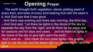 God created the Human being and the world. | PPTX