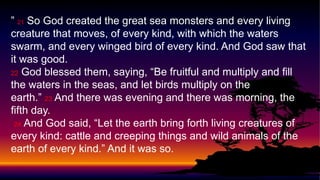 God created the Human being and the world. | PPTX | Christianity ...