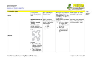 Grade 8, Quarter 3.pdf lesson plan third | PDF