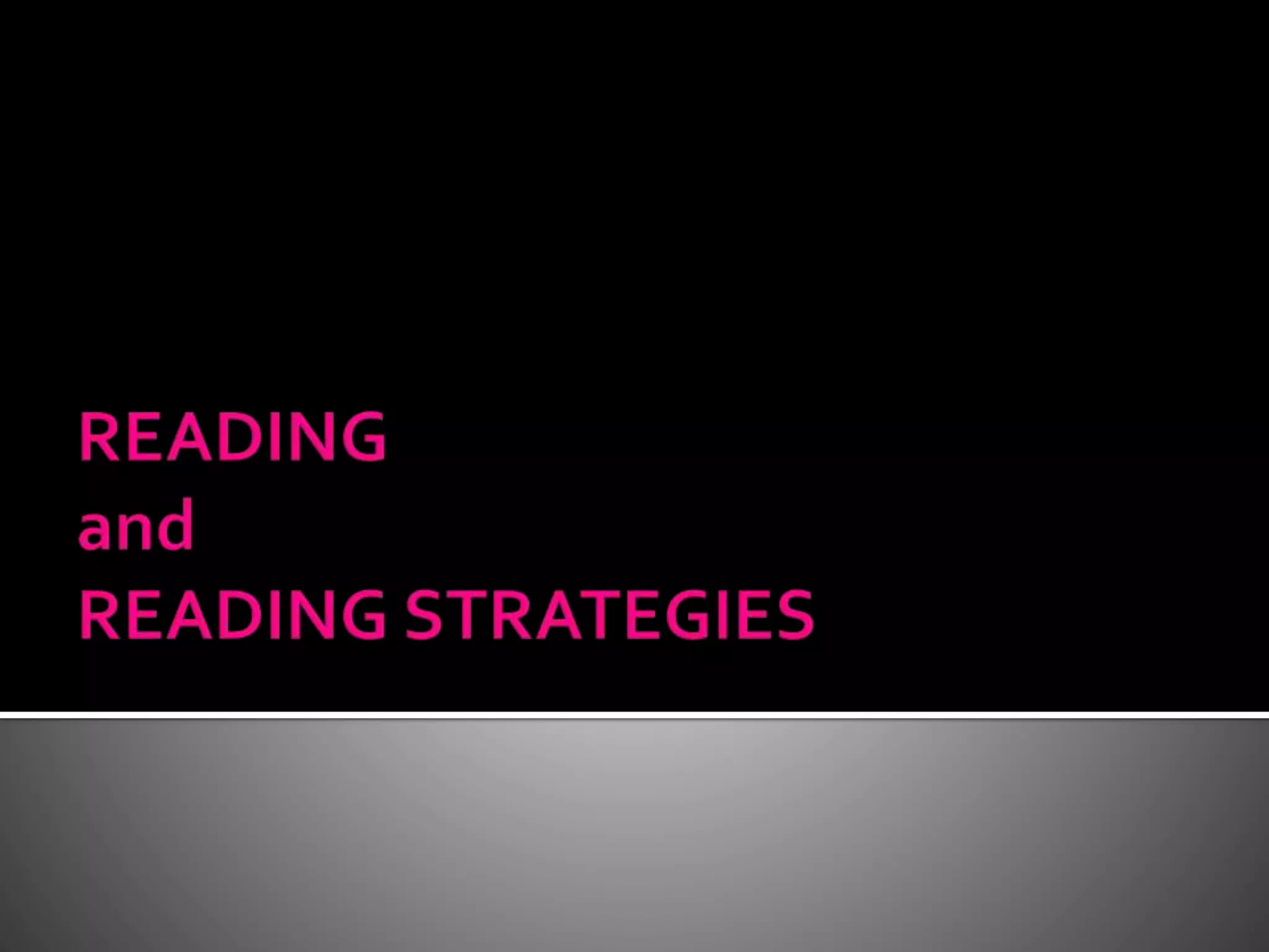 Grade 8 Reading and Reading Strategies | PPTX | Education